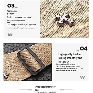 H&Z Simple Guitar Strap Acoustic Folk Guitar Belt Straps Vintage Cross Personality Guitar Straps Pick Pocket Guitar Accessories (black)