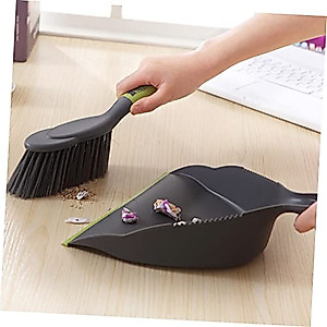Gogogmee 1 Set Desktop Sweeping Set Screen Keyboard Mini Clean Keyboard Small Desk Broom Mini Cleaning Tool Household Cleaner Broom with Mini Brush Desktop Sweep Broom Whisk Pan Abs