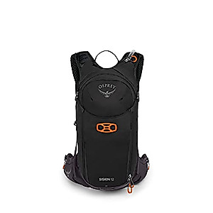 Osprey Siskin 12L Men's Biking Backpack with Hydraulics Reservoir, Black