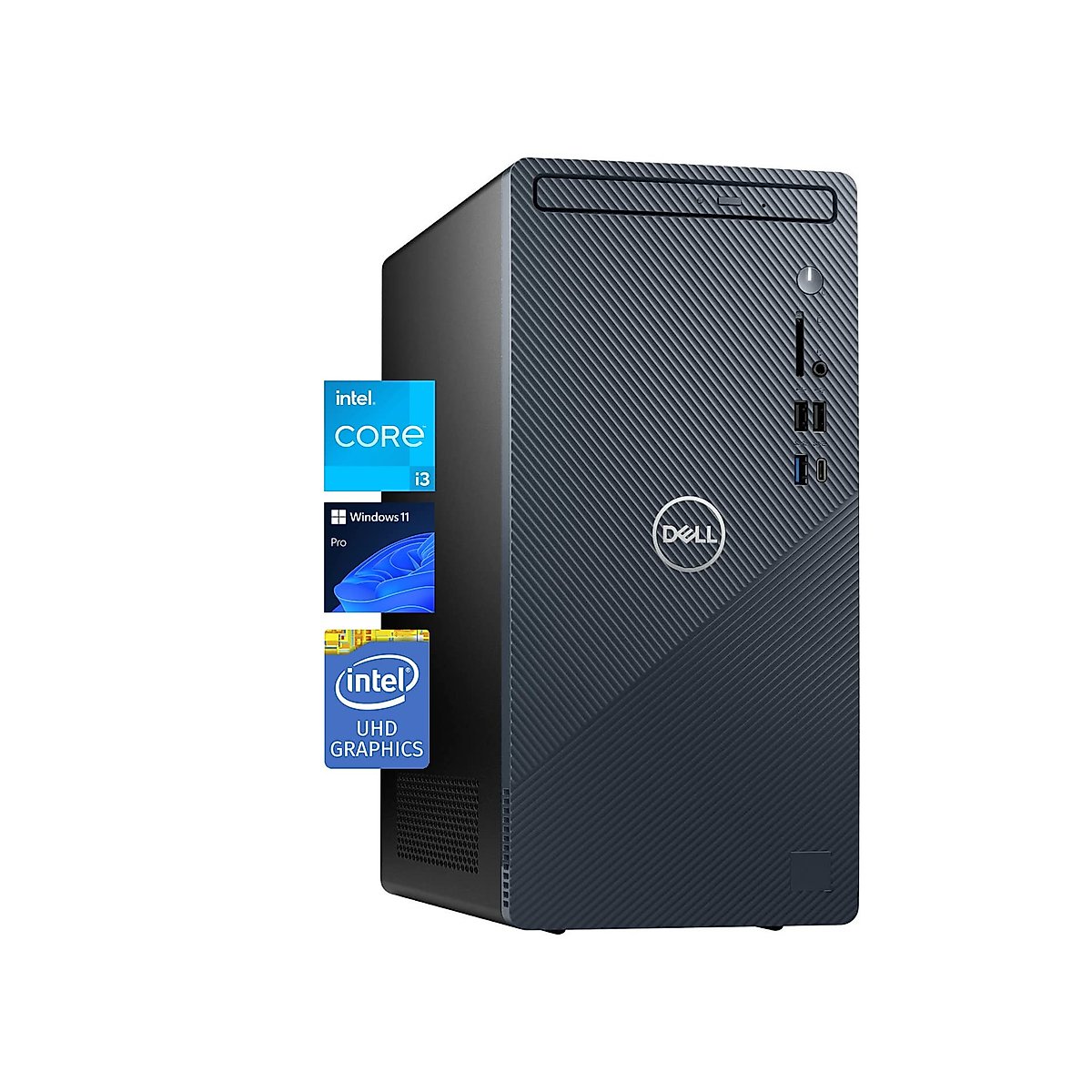 Dell Inspiron 3910 Business Desktop Computer, 12th Gen Intel Core i3-12100, Windows 11 Pro, 16GB RAM, 512GB SSD, DVD+/-RW, WiFi, HDMI, Intel UHD Graphics, Keyboard & Mouse Included, Mist Blue