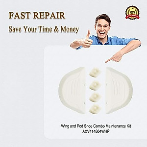 prime&swift AXV414P AXV414604WHP Wing and Pod Shoe Combo Maintenance Kit Automatic Pool and Spa Cleaners