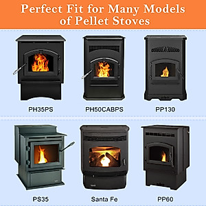 Criditpid Replacement 812-4400 Exhaust Blower Motor for Quadra-Fire Santa Fe, Castile, PelPro PP130, PP60, Pleasant Hearth PH35PS, PH50CABPS Pellet Stoves.(without Housing)