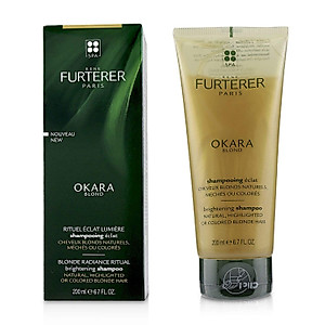 Rene Furterer OKARA BLONDE Brightening Shampoo, Natural Highlighted & Bleached Blonde, 6.7 oz.