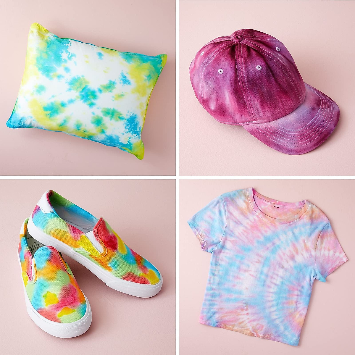 Bright Creations 26-Color Tie Dye Kit for Adults, Kids - Fabric Dyes for Clothing with Instructions, Table Cover, Rubber Bands, Gloves, and Aprons