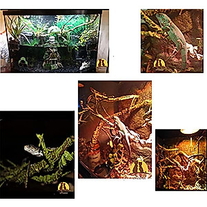 emours Flexible Realistic Jungle Vines Pet Habitat Decor for Lizard,Frogs, Snakes,Chameleons and More Reptiles, 3.6ft Long