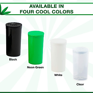 Emerald Mountain Supplier Pop Top Dram Containers | Durable Airtight Multipurpose Storage | Herb and Pill Organizer - 13 Dram (Green, 320 Count (Pack of 1))