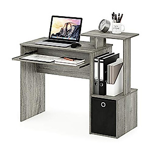 Furinno Econ Multipurpose Home Office Computer Writing Desk, French Oak Grey