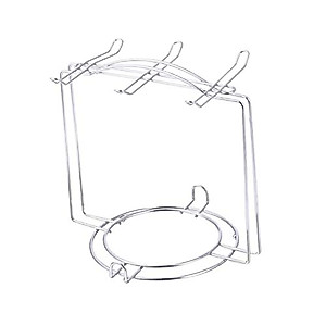 Cabilock Mug Stand Mug Plates Holder Coffee Cup Rack Stand Stainless Steel Coffee Cup Holders for 4 Cups 6 Plates ( Silver ) Mug Tree
