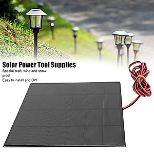 Solar Cell Panel, Polysilicon DC 6V 4.5W Solar Battery Panel Module for Landscape Light for Phone Charger for Solar Toy