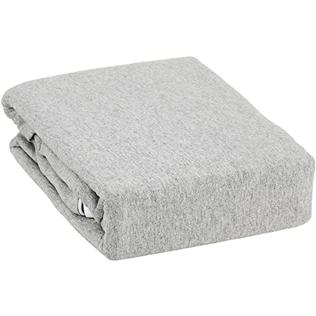 Lavish Home Full Body Pillow Cover- U-Shaped 100% Cotton Jersey Replacement Pillowcase, Removeable with Zipper for Pregnancy/Body Pillows (Gray)