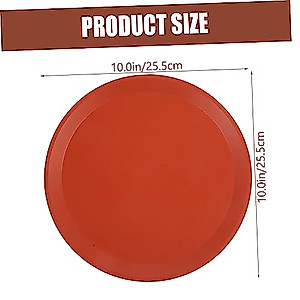 Happyyami Rolling Flower Pot Tray Outdoor Flower Pot Stand Plastic Utility Cart Plastic Plants Plant Dolly with Wheels Rolling Plant Caddy Flower Pots for Indoor Plants Pp Red Plants Caddy