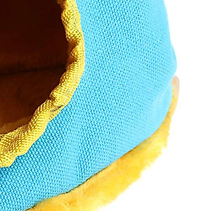 Litewoo Bird Hammock Nest Plush Warm Hanging Tent Pet Parrot Swing Bed Cave Cage for Parakeet Canary Cockatiel Lovebird Hamster Random Color (Medium)