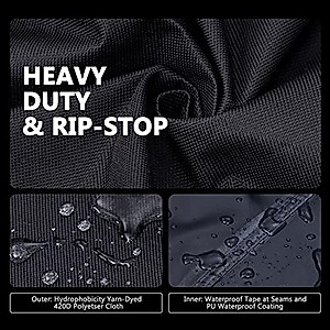 Grills Covers Waterproof Outdoor Fit for Blackstone 17 Inch 22 Inch Griddles Covers with Hood and Stand,Dustproof Tearproof Fadeless BBQ Gas Cover,Windproof Buckle Straps,Storage Bag