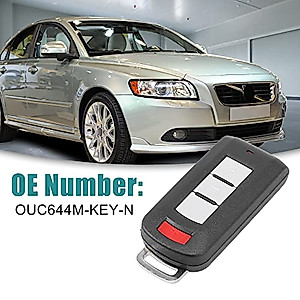 ACROPIX 315Mhz Keyless Entry Remote Fit for Mitsubishi Outlander - Pack of 1 Black