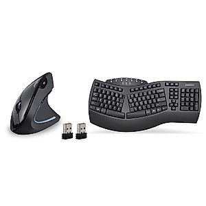 Ergonomic Bundle PERIBOARD-612 Wireless Ergonomic Keyboard with PERIMICE-713 Wireless Vertical Mouse