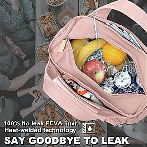 Artelaris Lunch Bag for Women, Insulated Lunch Box for Work, Large Leakproof Cooler with Side Pockets and Removable Shoulder Strap Women's Lunch Bag, Picnic School Beach Cute Lunch Bags