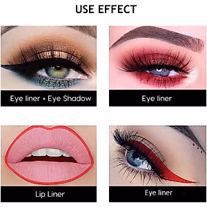 15 Colors Eyeliner Pen Set, Eye Shadow Pencil, Pearl Eyeliner Metallic Eyeliner Pencil Glitter Eyeliner for Women Eye&Lip Liner Professional Waterproof Eye Makeup Set Colorful Eyeliner Eye(15PCS)