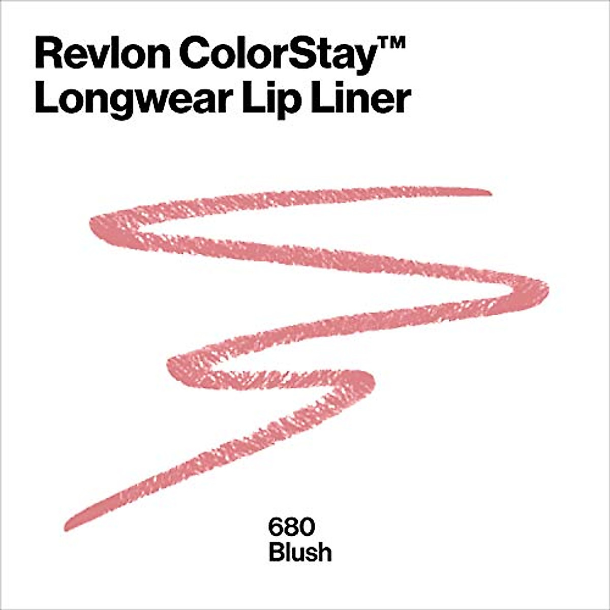 Lip Liner by Revlon, Colorstay Face Makeup with Built-in-Sharpener, Longwear Rich Lip Colors, Smooth Application, 680 Blush