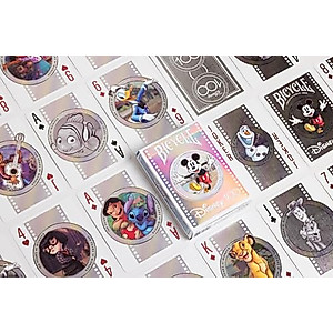 Bicycle Disney Limited Edition 100 Year Anniversary Playing Cards - Holographic Foil - Features 20+ Iconic Disney Characters