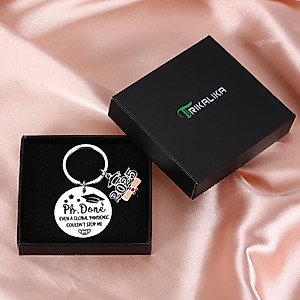 PhD Gifts for Women Graduation Keychain Gifts for Him Her PhD Graduation Gifts for Senior Graduate Student Funny Graduation Gifts for Women Men Son Daughter Doctor of Philosophy Nursing Grad Gift