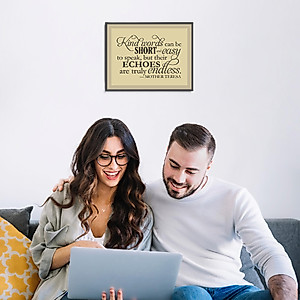 Kind Words Are Endless - Inspirational Wall Decor, Motivational Wall Art w/Mother Teresa Quote. Wall Print For Living Room, Home Decor, Bedroom Decor, Office Decor & School Decor, Unframed - 10 x 8