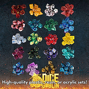 Forged Dice Co. Dice Goblin Mystery DIce Set - RPG Dice Set - DND Dice Set