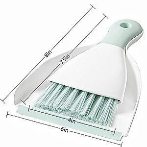 YCSXhandpick Small Broom with Dustpan Combo Set Dust Pan and Brush Set Table Ceaner Gap Cleaning Brushes and Dust Pans Hand Broom