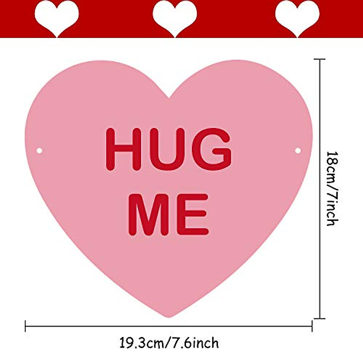 TUPARKA Valentine Conversation Candy Hearts Banner Valentine Candy Hearts Sayings Garland for Valentine's Day Decoration Party Supplies