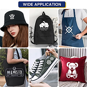 CAREGY 12" x 70FT White Heat Transfer Vinyl for T-Shirts HTV Rolls Iron on Vinyl Easy to Cut Weed Transfer