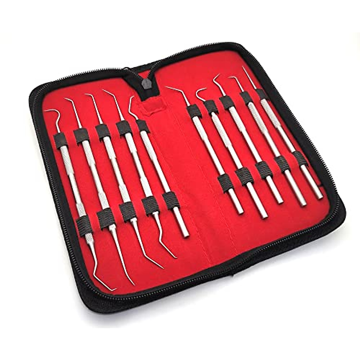 Set of 10 Stainless Steel Precision Micro Probe Set Combo, 5.5 inch- 6 inch Overall Length