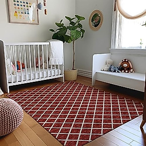 Dalyn Rugs Indoor/Outdoor York YO1 Red Washable 8' x 10'