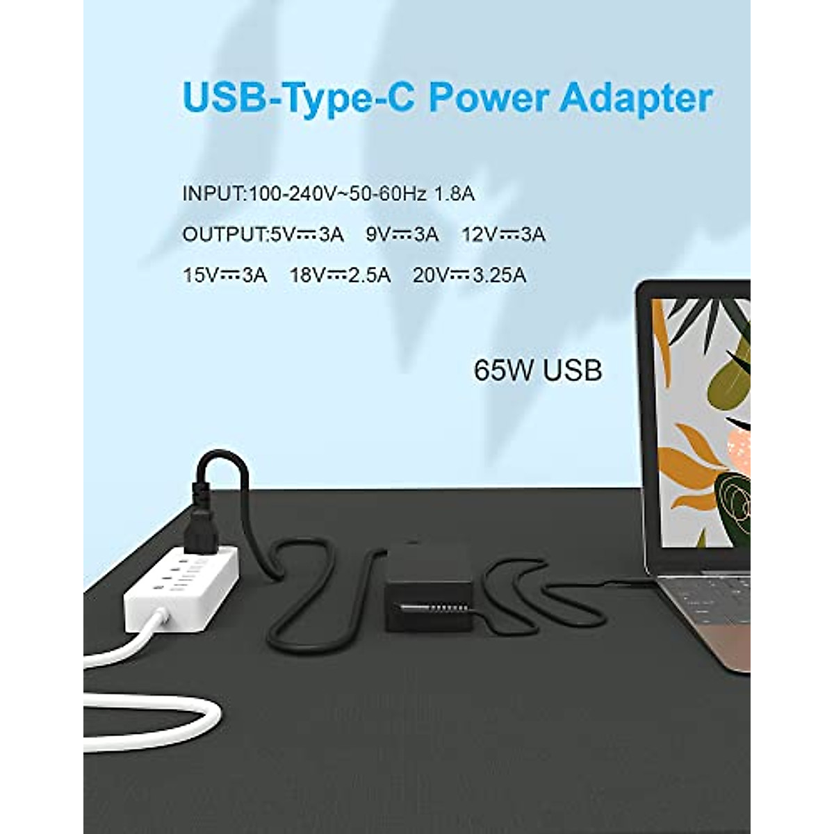 65W 45W USB C Laptop Charger for Lenovo ThinkPad T14 T16 gen 1 gen 2 X1 Yoga L13 7i C740 920 C930 C940 Type C AC Power Adapter for Lenovo ThinkPad T480 T490 P52s Chromebook 2nd Gen Laptop Power Cord