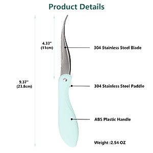 WhiteRhino Shrimp Deveiner Tool, Shrimp Peeler and Deveiner Tool, with Stainless Steel Blade and ABS Non-slip Handle, Folded Shrimp Cleaner Knife, Portable Prawn Shell Peeler for Kitchen (1 Pack)