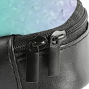 Mermaid Lavender Pattern Pencil Case PU Leather Pencil Pen Bag Large Capacity Pen Box Pencil Pouch Makeup Bag with Zip