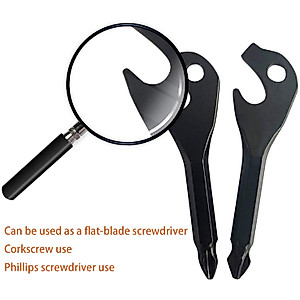 Portable Screwdriver Keychain, Nut Driver Repair Hand Tool Pocket Screwdrivers, Flathead and Phillips Key Screwdriver Tool Set, Christmas Best Stocking Stuffers Men Stocking Stuffer (4-in-1 black)