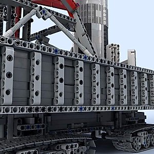 Building Boat Launch Tower Mk I for NASA Apollo Saturn V 21309/92176 Outer Space Model Rocket Building Kit, Large Base Building Toy for Kids and Adults (7702 Pieces) with PF Motors(Not Include Rocket)