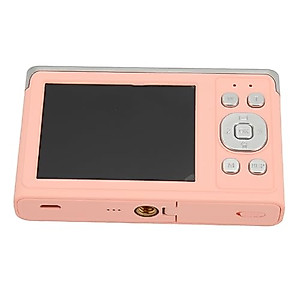 Digital Camera, 16X Zoom 2.88 Inch IPS 4K Video Output Digital Zoom Camera for Travel (Pink)