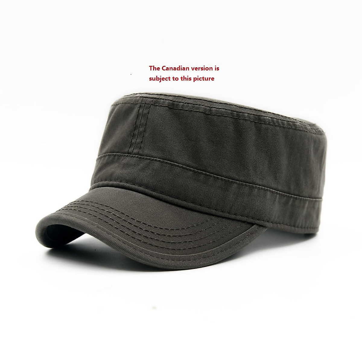 KRISPHILY Washed Cotton Sports Army Cap,Military Hat,Trucker Hat for Adult(Grey)