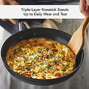 KitchenAid Hard Anodized Induction Nonstick Frying Pans/Skillet Set, 3 Piece - Matte Black