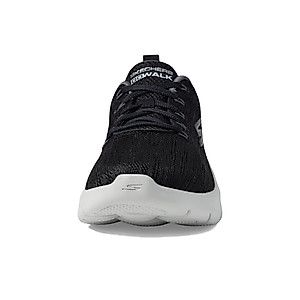Skechers Men's Gowalk Flex-Athletic Workout Walking Shoes with Air Cooled Foam Sneakers, Black/Grey 2, 9.5
