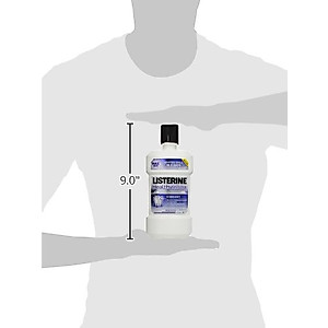 Listerine Healthy Vibrant Multi-Action Fluoride Mouth Rinse, Foaming Anticavity Mouthwash For Whitening Teeth and Fighting Bad Breath, Clean Mint, 32 Fl Oz