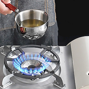 Small Milk Pan, Butter Melting Pot, Stainless Steel Portable Milk Pot With Grip Handle, Butter Warmer Small Cooking Pot For Sauce, Gravies, Pasta(300ml)