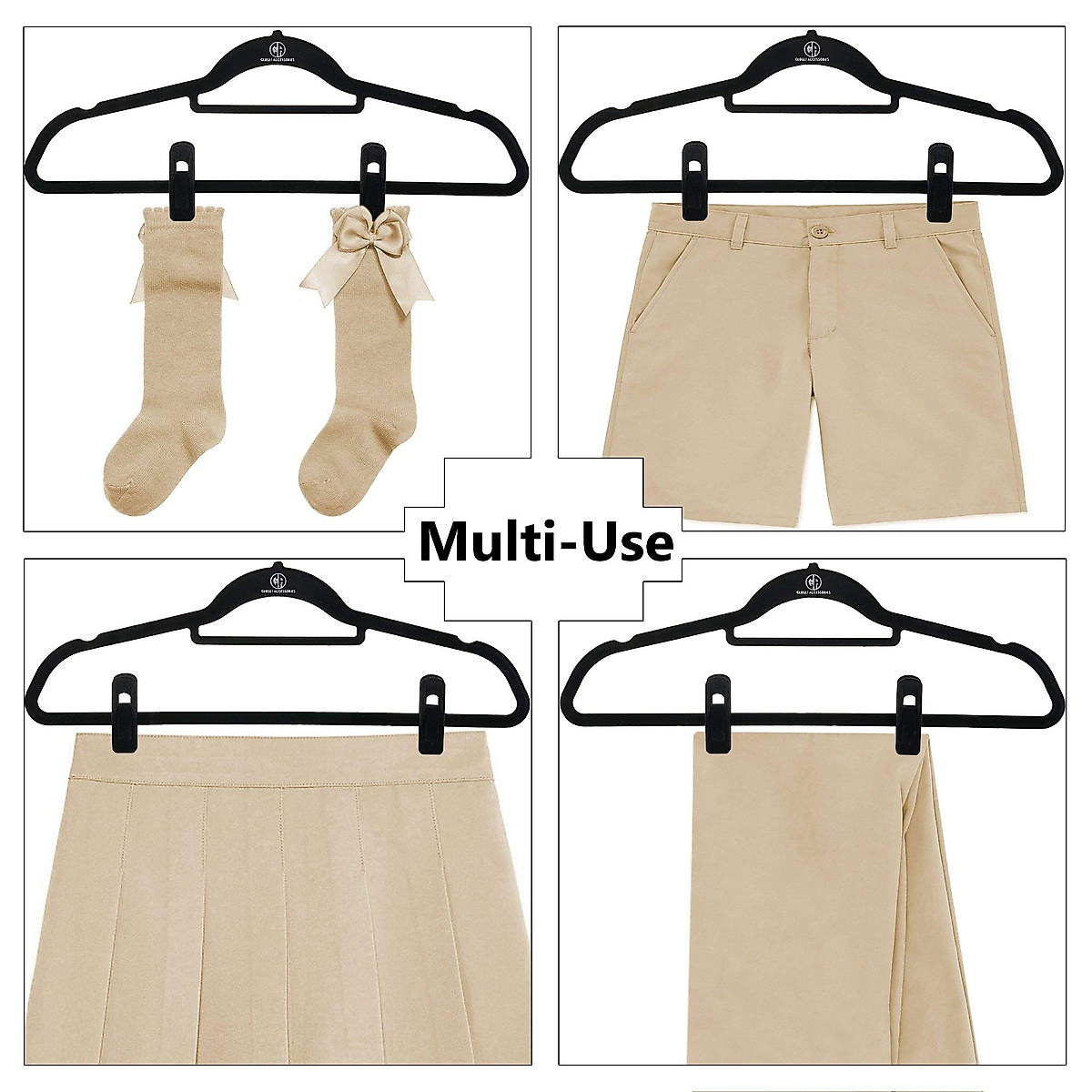 Closet Accessories, Velvet Hangers, Non-Slip Ultra Slim Space Saving Hanger, with notches, tie bar, and Swivel Hooks, 30 Pack, with Bonus 20 Matching Velvet Finger Clips. Blue (Aqua)