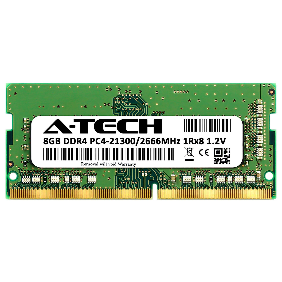 A-Tech 8GB RAM Replacement for Dell SNPHYXPXC/8G, A9206671, HYXPX, 0HYXPX | DDR4 2666MHz PC4-21300 1Rx8 Non-ECC SODIMM Laptop & All-in-One Single Memory Module
