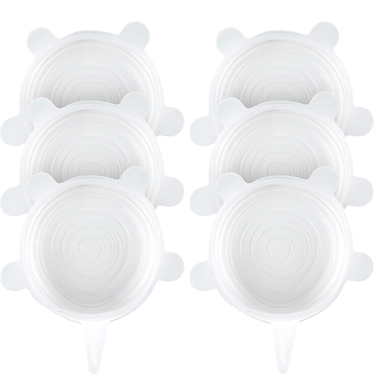 Silicone Stretch Lids (6 Pack- Small Lids) by Modfamily, Reusable, Durable, Expandable. Keeps Canned Food and Drinks Fresh, Dishwasher and Freezer Safe (2.8 In. Diameter -Seals up to 4 Inch Container)