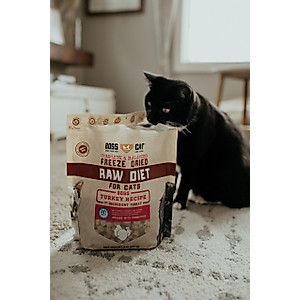 Boss Cat Complete & Balanced Freeze Dried Raw Diet for Cats, Turkey Recipe, 9 oz Bag (Bag of 2)