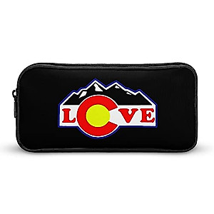 I Love Colorado Pencil Case Makeup Bag Big Capacity Pouch Organizer for Office College