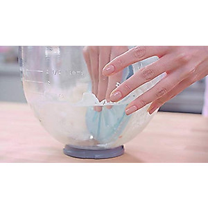 Whisk Wiper® PRO for Stand Mixers - Mix Without The Mess - The Ultimate Stand Mixer Accessory - Compatible With KitchenAid Stand Mixers (For Tilt-Head Mixers, Glass Blue)