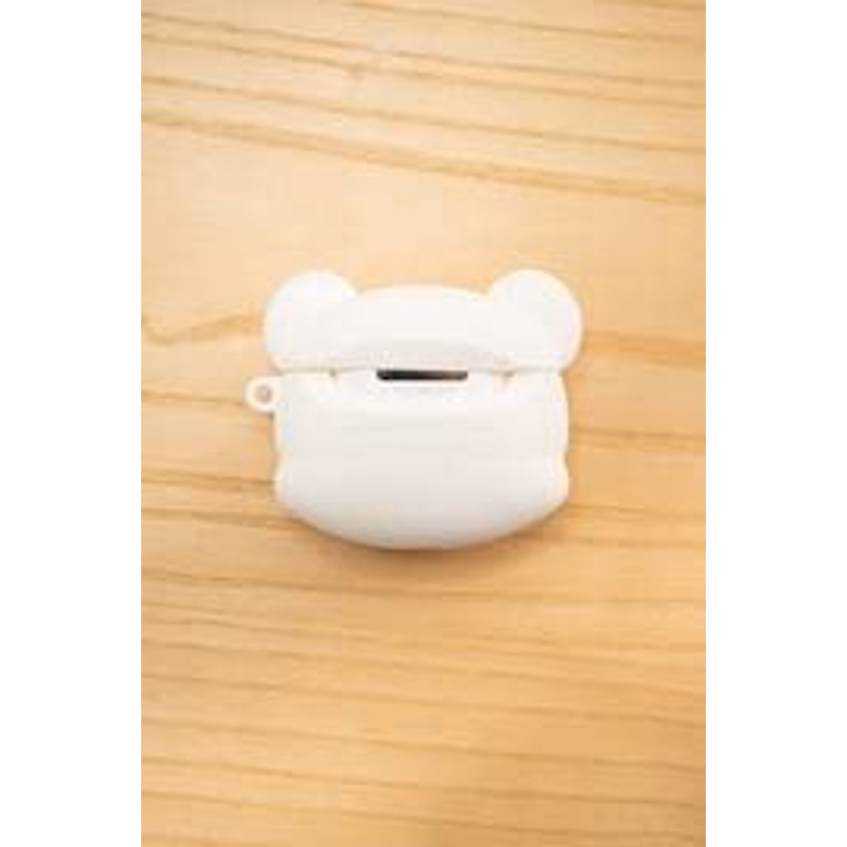 Milk Mocha Bear AirPods Silicone Carrying Shockproof Protective Case Cover - Compatible with Apple AirPods 1 & 2 (Milk)