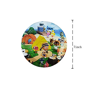 30 pcs Animal Crossing party plate ,Animal Crossing themed party supplies